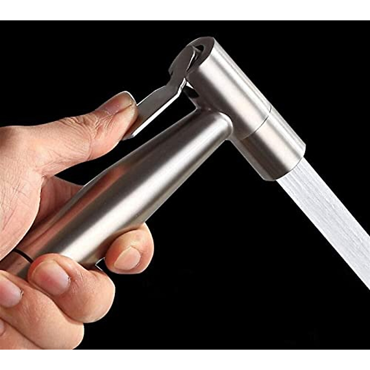 JIYTG Wall Bracket Hose Set 304 Stainless Steel Toilet Washer Spray Gun Bidet Sprayer Shower Pressure Washer