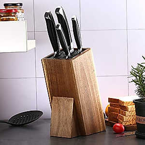 Universal Acacia Wood Knife Holder，Knife Holder, Large Capacity, Kitchen Household Multifunctional Knife Storage and Placement Rack