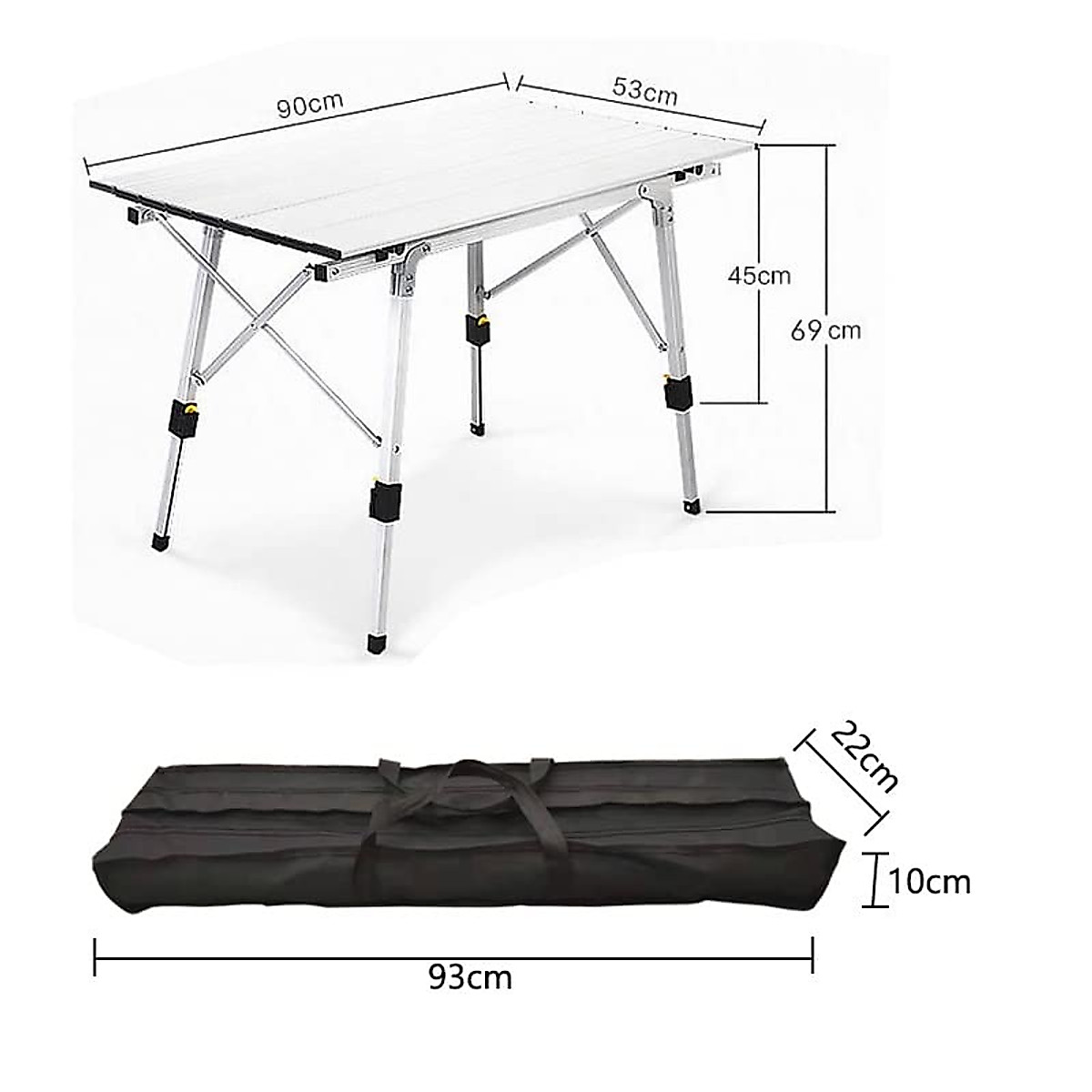 DOUBAO Outdoor Camping Table Portable Telescopic Folding Table Picnic Multipurpose Foldable Ultralight Camp Table