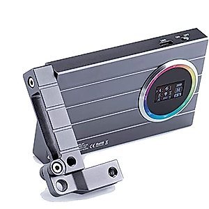 Godox M1 RGB LED Full Color Video Light,Pocket Size RGB Mini Video Light，13W 2500k-8500k Adjustable,CRI97 TLCT97,Music Beats Light Function and 40 FX Lighting Effects with Aluminum Alloy Shell(Gray)