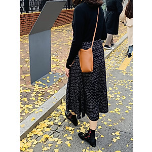 Genuine Leather Phone Wallet Crossbody Purse/Premium Leather Small Shoulder Bag Cell Phone Wallet Purses and Handbags