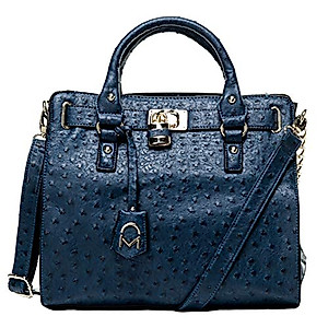 Noble Mount Temira Tote Handbag - Dark Blue