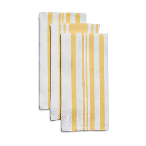 Sur La Table Striped Kitchen Towels, Set of 3, Sardine