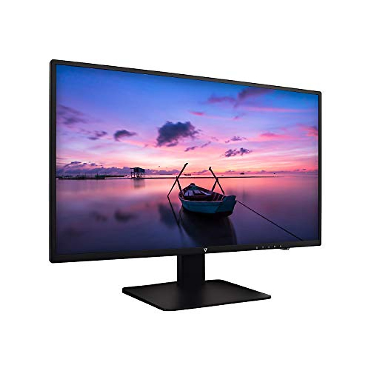 V7 L238E-2N 23.8" FHD 1920 x 1080 ADS-IPS LED Monitor, HDMI, DP, DVI, VGA, Speaker, HDMI Cable