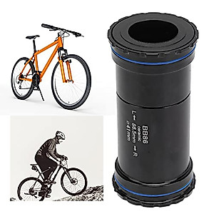 Demeras Bike Bottom Bracket, Stable No Noise Road Bike Bottom Bracket Aluminum Alloy Body Butyronitrile Sealed Loop Waterproof for Maintenance