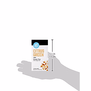 Amazon Brand - Happy Belly Citrus Green Tea Bags, 20 Count