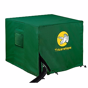 Triceratops Air Conditioner Cover for Outside Units, Outdoor 600D Oxford Square Air Condition Cover Fits up to 34 x 34 x 30 inches, Anti-Fade and Weather Resistant AC Cover