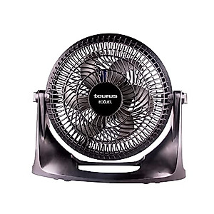 Taurus OASIS | Table Fan | Tabletop Air Circulator Fan | 10 inches | 3 speed options | Portable Fans | Black | ECOJET | Personal Table Fan for Home, Office