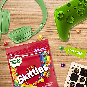 SKITTLES Original Summer Chewy Candy, Grab N Go, 9 Oz Resealable Candy Bag