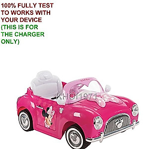 KHOI1971 Wall Charger AC Adapter Compatible with Huffy Disney Minnie Mouse Ride On car Pink White-SEAT 17096 6V-Volt Battery