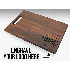 Custom Logo Cutting Board, Realtor Closing Gift, Client Gift, Company Logo Cutting Board, Logo Engraved Cutting Board Made in the USA