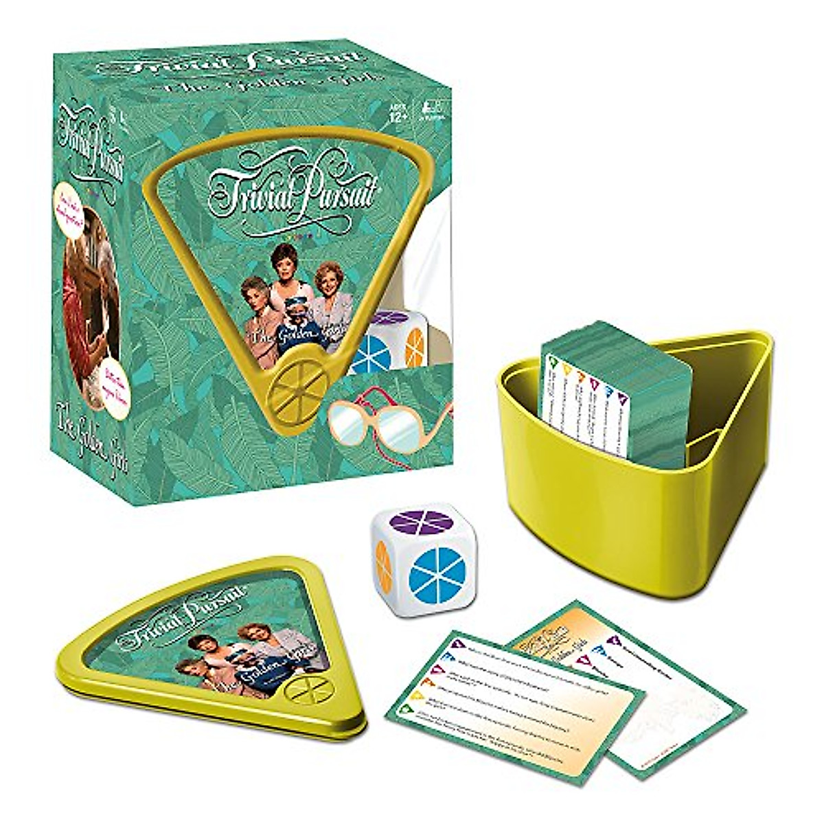 USAopoly Trivial Pursuit Golden Girls Trivia Game | Golden Girls TV Show Themed Game | 600 Questions to relive All The Classic Moments from The Golden Girls | Themed Trivial Pursuit Game