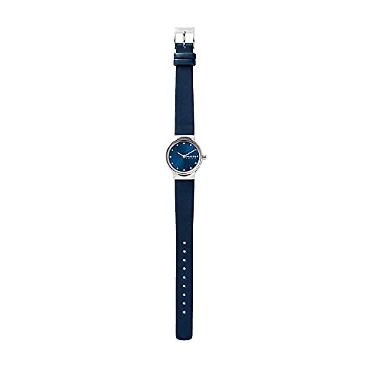 Skagen Women's Freja Two-Hand Blue Eco Leather Watch (Model: SKW3007)