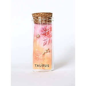 TAURUS 18k Gold Mismatched Stud Earring, Zodiac Star Stud Earrings Gift Set, Birthday Astrology Gifts for Women, Teens, Birth Flower (Taurus)