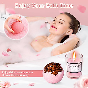 Thank You Gifts for Women, for Women, Christmas Birthday Gifts for Women, Friends, Sisters, Inspirational Gifts for Her, 14 Oz Coffee Mug Scented Candle Bath Ball, Nicely Boxed