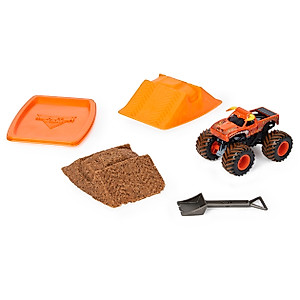 Monster Jam, El Toro Loco Monster Dirt 8oz Starter Set and Official 1:64 Scale Die-Cast Monster Truck, Kids Toys for Boys Ages 3 and up