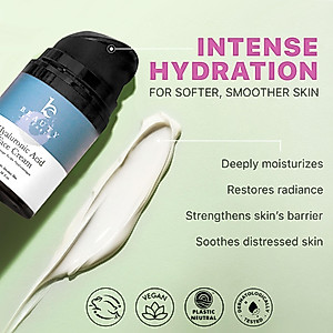 Hyaluronic Acid Night Cream - Best Face Cream for Aging Skin, Anti Aging Face Moisturizer, Wrinkle Cream for Face, Hyaluronic Acid Moisturizer Face Cream for Women, Hydrating Facial Moisturizer