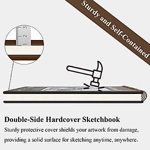9" x 12" Sketch Book, Top Spiral Bound Sketch Pad, 2 Packs 100-Sheets Each (68lb/100gsm), Acid Free Art Sketchbook Artistic Drawing Painting Writing Paper for Kids Adults Beginners Artists