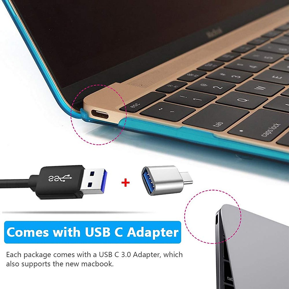 USB 3.0 Hub 4-Port USB C Hub to USB 3.0 Hub Adapter Ultra-Slim Data USB Hub 2.5ft Extended Cable Compatible Laptop, Surface Pro,XPS,PC,Camera,Flash Drive,Mobile HDD,Type C Devices SHARLLEN-(Black)