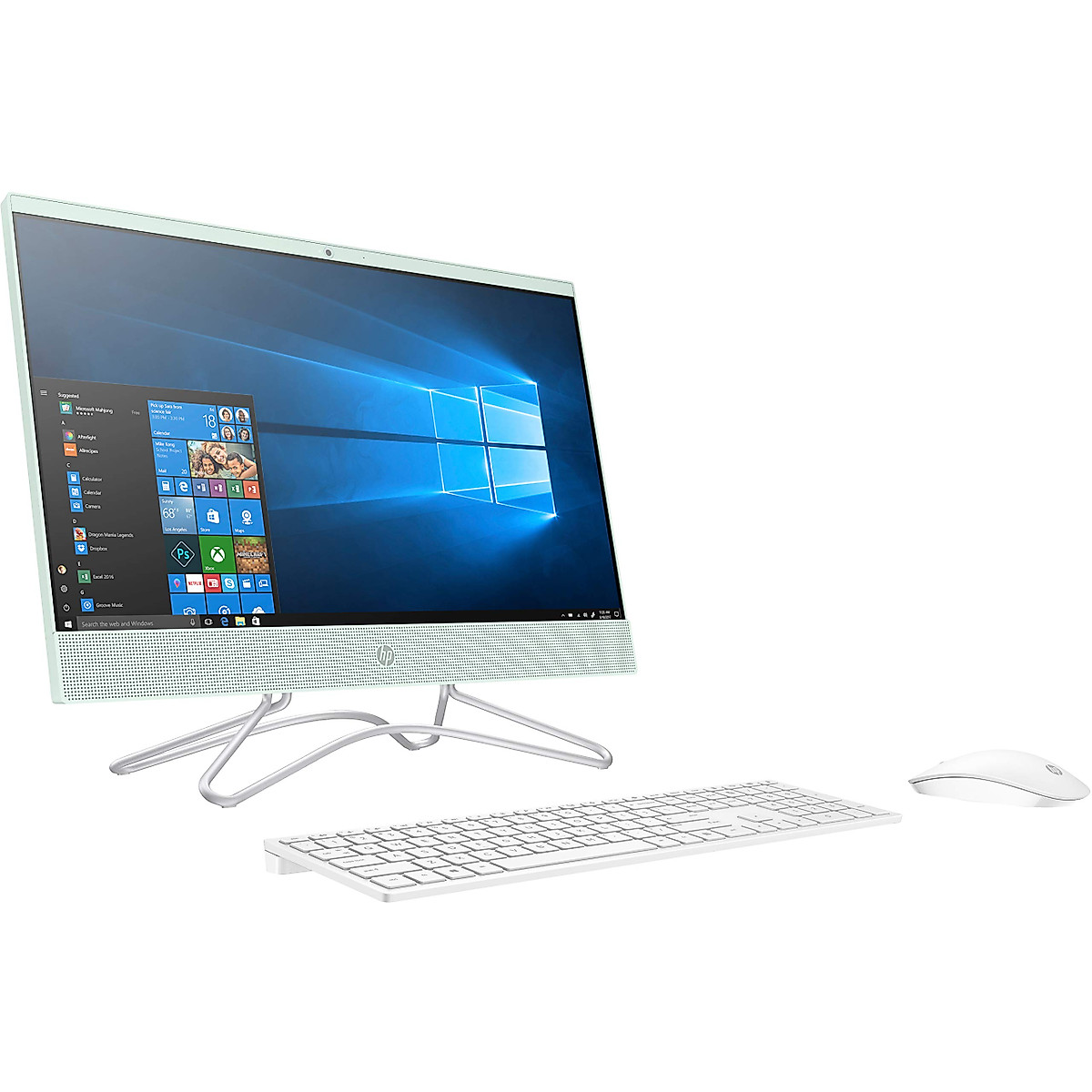 HP 2019 New 22-inch FHD All-in-One Computer, Intel Celeron G4900, 4GB RAM, 1TB Hard Drive, Windows 10