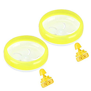 POPETPOP 2pcs Hamster Wheel Silent Spinner - Pets Running Sports Exercise Wheel Jogging Wheel Hamster Rat Gerbil Silent Spinner Toys - 18cm