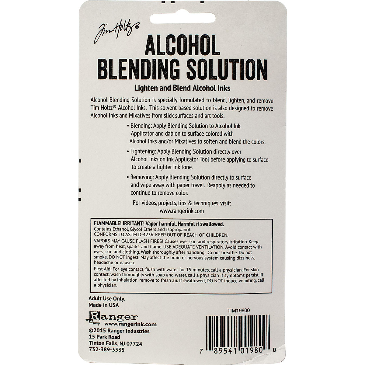 Tim Holtz Alcohol Ink Blending Solution 2oz 12/Pkg, 12 Pack