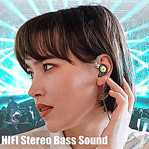 KZ EDX PRO iem Gaming Earbuds with 1DD, Wired Earphones Headphones, KZ in-ear Monitors, HIFI Deep Bass Sound with New 10mm Dynamic Driver Detachable Cable for Gaming Sport Church Video(Cyan, with mic)