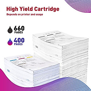 HOTCOLOR Re-Manufactured Ink Cartridge Replacement for HP 02 Black Ink cartridges C8721WN for c5180 c6280 c7280 c8180 D7360 Ink (3Black, 3 Pack)