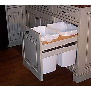 8 Gallon Medium Trash Bags White Kitchen Garbage Bags Plastic Wastebasket Trash Can Liners for Home and Office Bins, 200 Count