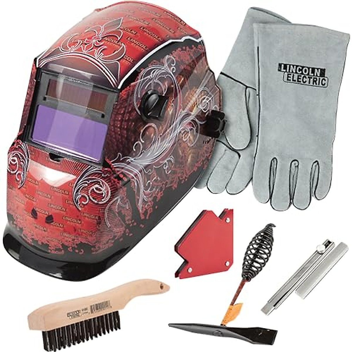Lincoln Electric Auto-Darkening Welding Helmet Kit - Grunge, Model# KH961