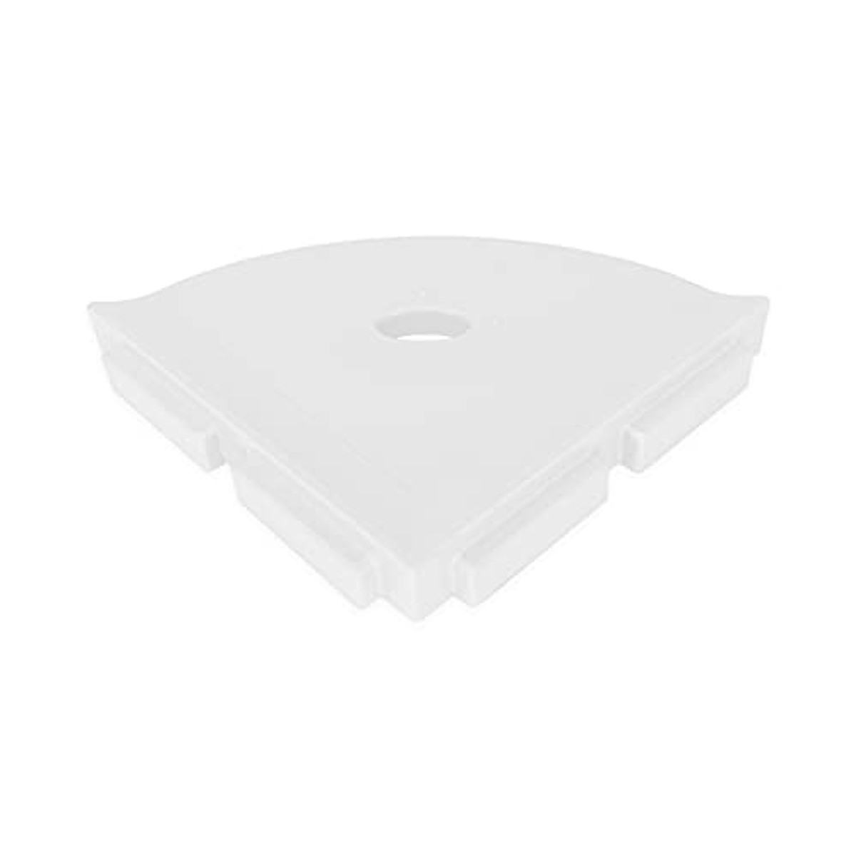 Questech Décor 8 Inch Corner Shower Shelf and 5 Inch Shower Caddy Soap Dish, Metro Lugged Back for New Construction, Mounted Bathroom Shower Organizer, Bright White Polished