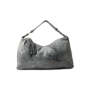HOBO Paulette Handbag For Women - Premium Leather Construction With Two-Way Zipper Closure, Gorgeous and Stylish Handbag Grey One Size One Size