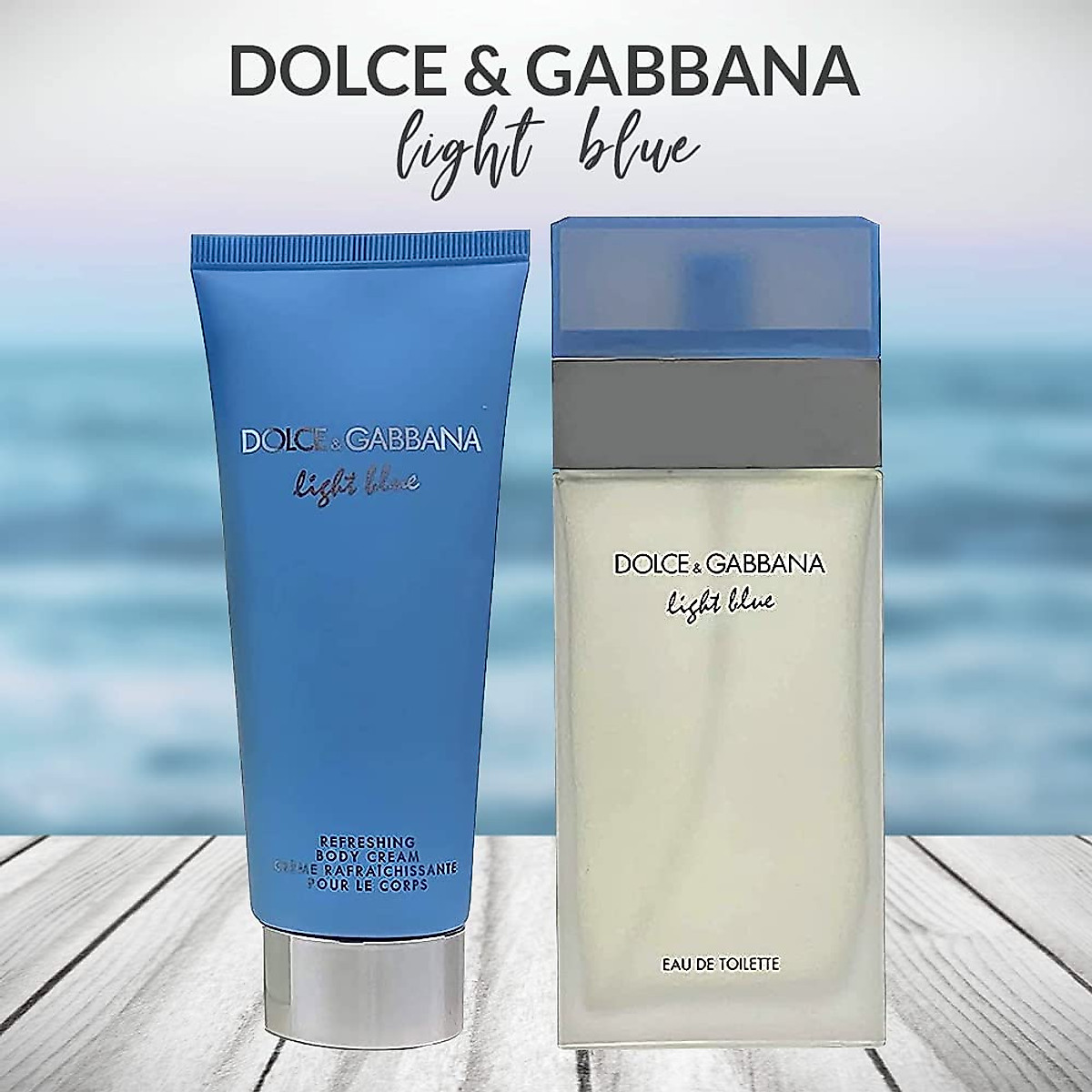Dolce & Gabbana (dopg8) Dolce & Gabbana Light Blue 2 Pc. Gift Set for Women | Edt 3oz + Body Crφme 3oz for Women By Dolce & Gabbana, 3fl Oz