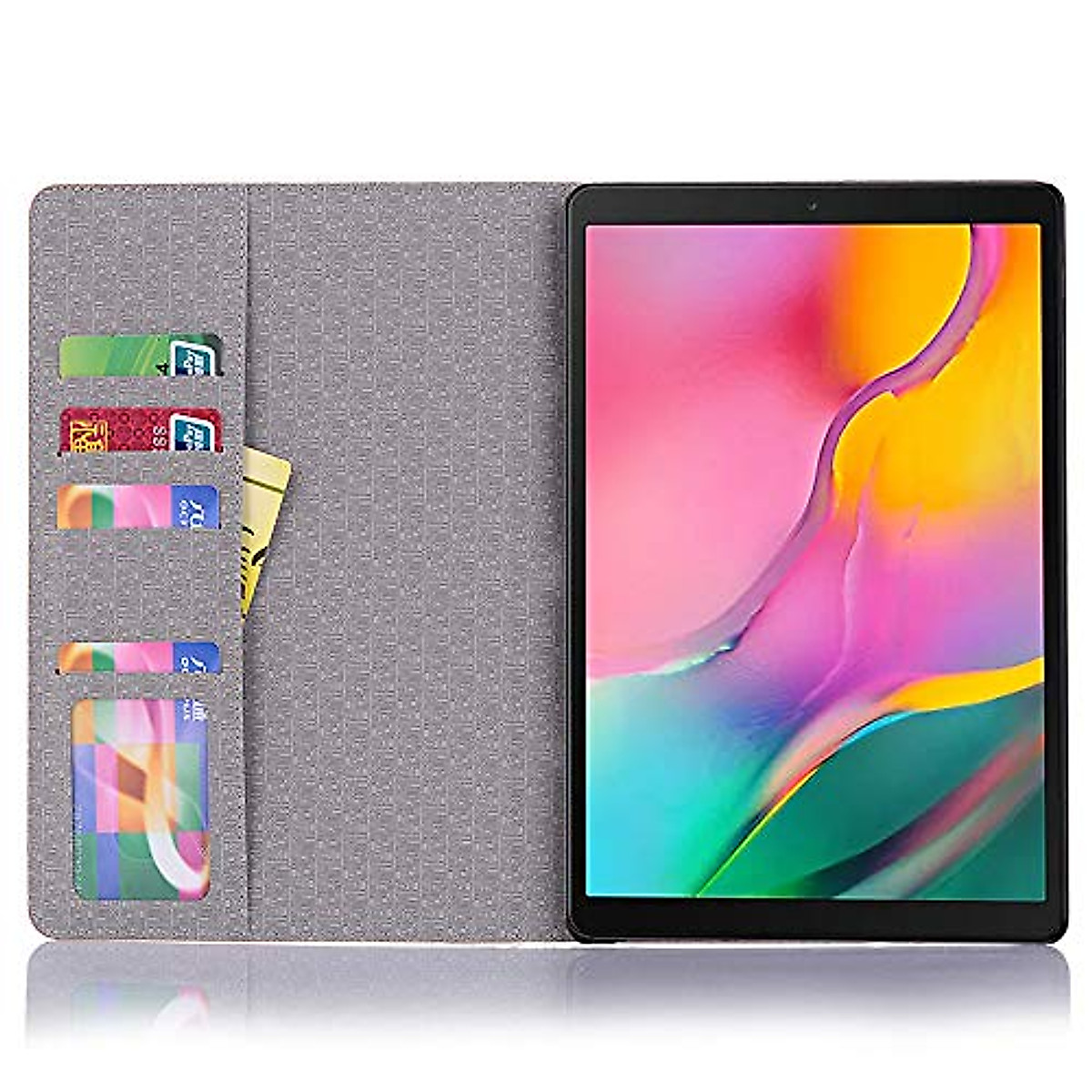 Galaxy Tab S6 Lite Case with Card Slot,elecfan Smart Stand Cover Luxury usiness Cover Protective Case with Card Slot Sleeve for Samsung Galaxy Tab S6 Lite 10.4 inch P610 P615 (Light Brown)