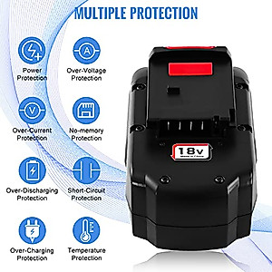 GERIT BATT [Upgraded 3600mAh] 2 Pack 18 Volt Ni-Mh Replacement PC18B Battery Compatible with Porter Cable 18V Battery PC188 PCC489N PC18BLX PC18BLEX Cordless Power Tools Batteries