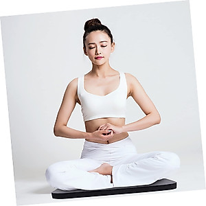 Cabilock 1pc Garden Kneeling Mat Yoga Knee Pads Cushion Garden Knee Cushion Yoga Accessories Work Knee Pads Comfort Kneeling Mat Garden Mat Garden Yoga Cushion Pads Black Fitness