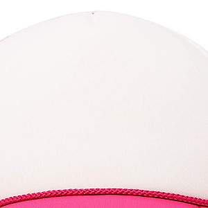 MR.R Sublimation Blank Polyester Mesh Cap Mesh Hat Two Tone Trucker Summer Mesh Cap with Adjustable Snapback,Rose Red,6 Pieces per Pack