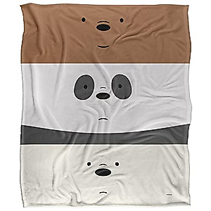 We Bare Bears Stack Officially Licensed Silky Touch Super Soft Throw Blanket 50" x 60"