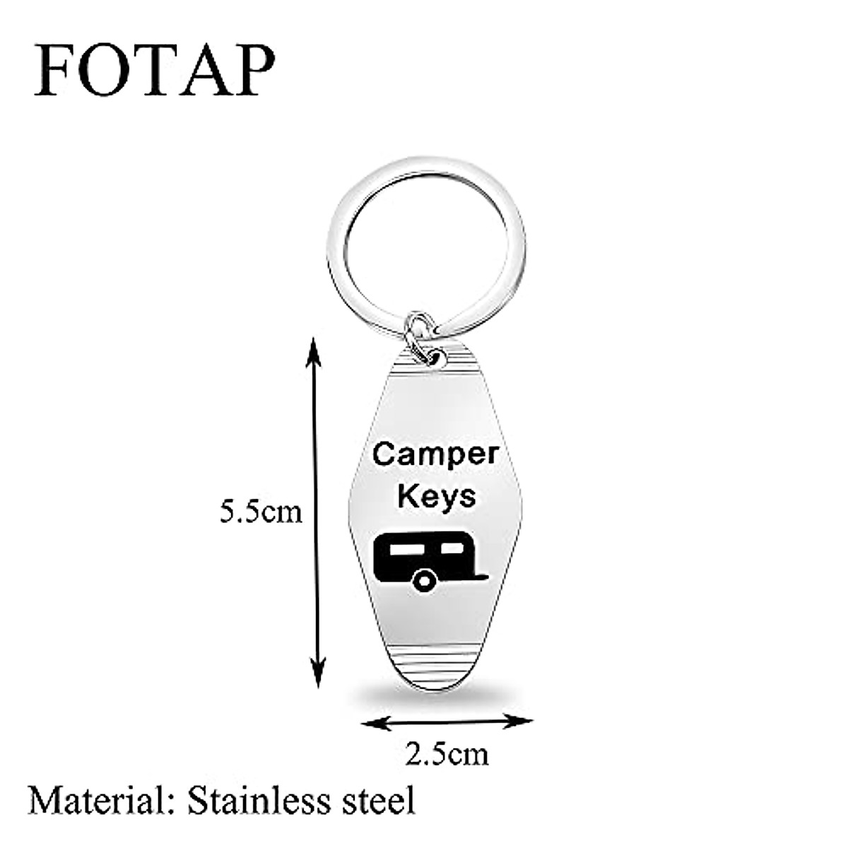 FOTAP Camper Gift Camper Keys Keychain Camping Lover Gift RV Camping Gift Camp Love gift Camper Travel Gift Camper Gift Camping Gift (Camper Keys)