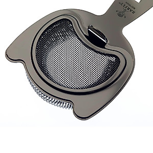 Barfly Fine Mesh Spring Strainer, Black