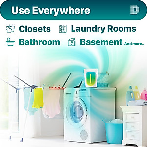 Dry & Dry 10 Packs Standing Moisture Absorbers to Control Excess Moisture for Basements, Closets, Bathrooms, Laundry Rooms - Moisture Absorbers, Standing Moisture Absorbers