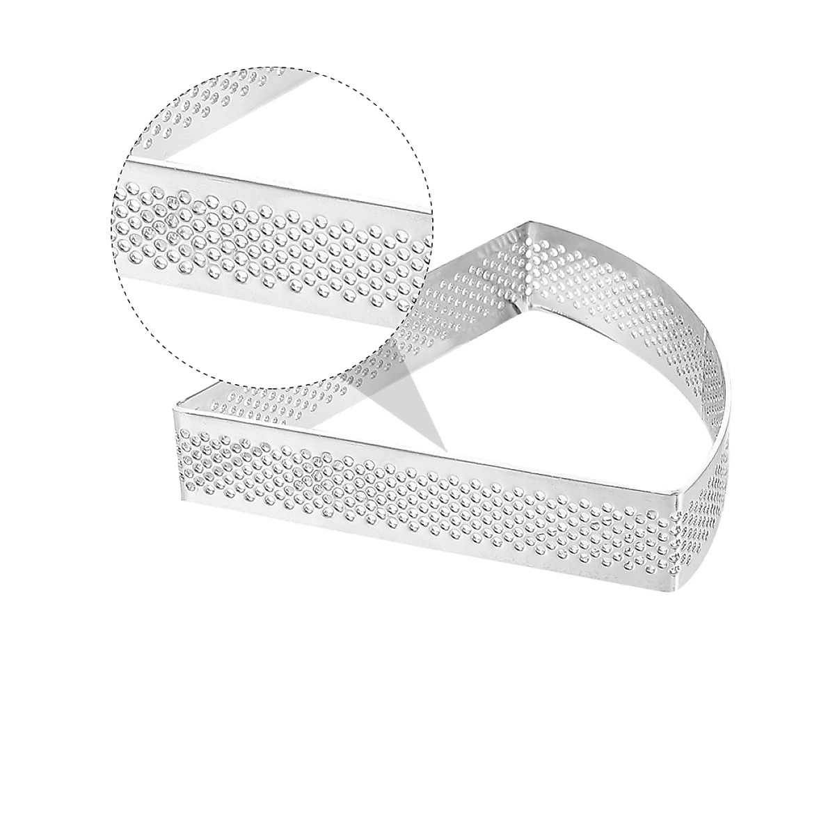 3 Pcs French Tart Ring Mold Bread Mold Muffin Molds French Bread Pizza Donut Pans Pastry Tart Rings Perforated Pastry Rings Durable Cake Cups Cookies Cutter Porous Biscuit Collar