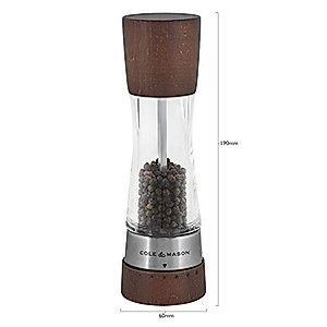 Cole & Mason H594298G Salt and Pepper Mill, 190mm, Forest Wood