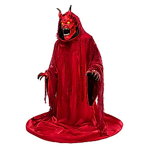 Spirit Halloween 4.9 Ft Hell Spawn Animatronic | Animated Decoration | Body Extends | Light Up LED Eyes | Speaks Phrases