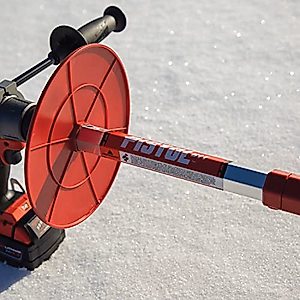 Eskimo 35600 Pistol Bit 8" Ice Auger Drill Adaptive Ice Auger Weighs only 3.9 Pounds, Centering Point, Redrills Old Holes Easily Extremely Fast Cutting, 42",3-Year Warranty