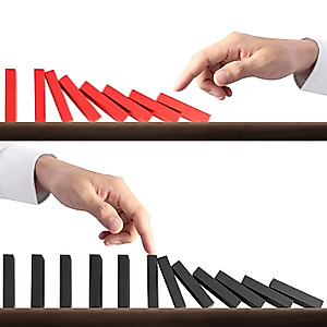 120pcs Bulk Dominoes, Wooden Domino Blocks, for Kids Birthday Kids Racing Toy Game, Building and Stacking Toys.