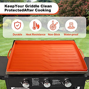 Silicone Griddle Mat for Blackstone 36 Inch Griddle, Heavy Duty Food Grade Silicone Mat, Protect Griddle from Rodents, Insects, Debris, and Rust, All Season Cooking Protective Cover