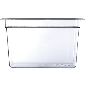 Carlisle FoodService Products Plastic Food Pan 1/3 Size 8 Inches Deep Clear