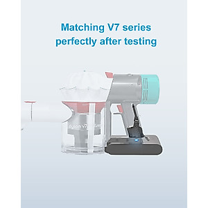 DTK Battery Replacement for Dyson V7 SV11 Handheld Vacuum Cleaner 21.6V 4500mAh Motorhead Pro Trigger Animal Car+Boat Absolute Fluffy Mattress Extra [ONLY Fit for V7 SV11 Series]