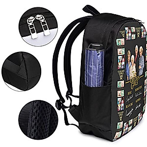 Backpack Sports Double Shoulder Bag Travel Daypacks B-One Size Unisex 17 Inch Water Resistant Fits Laptop